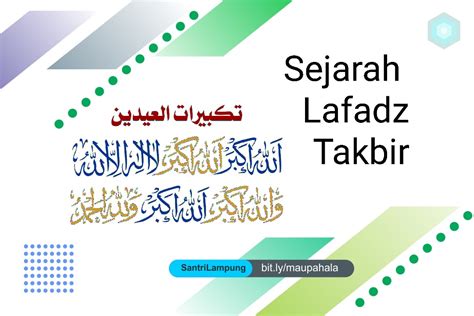 Asal Usul Lafadz Takbiran Santrilampung