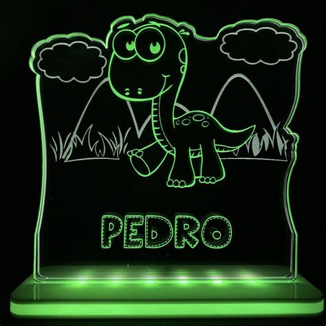 Luminária de Mesa Led 3D Infantil Dinossauro Decorativa Shopee Brasil