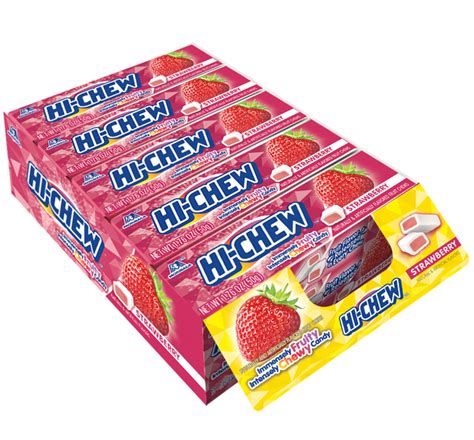 Hi Chew Stick Chewy Fruit Candy Strawberry