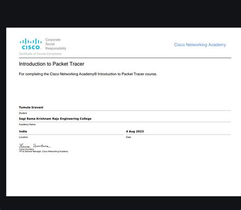 Cisco Networking Packettracer Ccna Techlearning Sravani Tumula