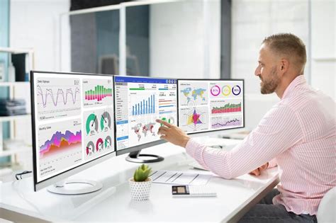 Business Data Analytics Dashboard Stock Image Image Of Data Media