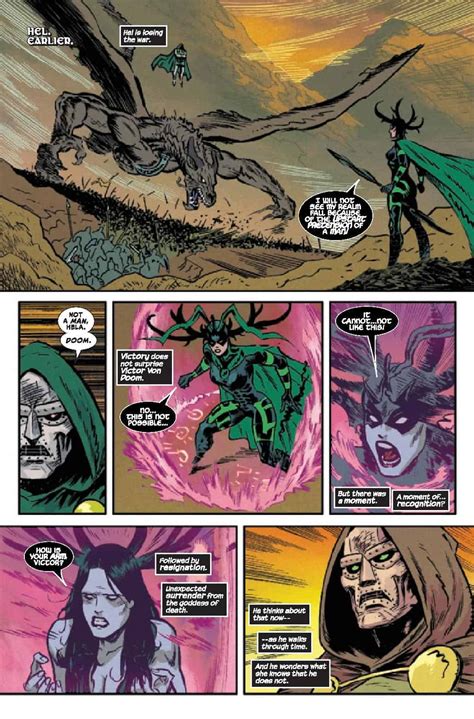 Thor 34 Preview Thor Fights Doom And Thanos Comic Watch