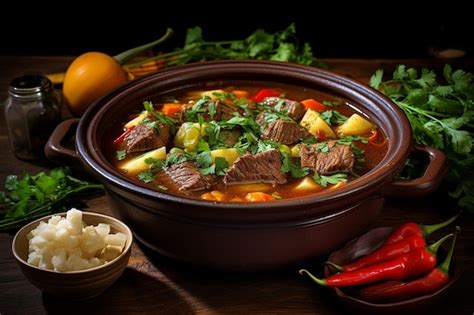 Premium Ai Image Caldo De Res Mexican Beef Soup