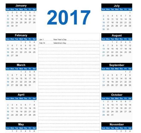 달력 2017 디자인 레이아웃 Eps Ai Uidownload