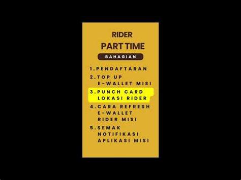Misi Rakyat Cara Daftar Jadi Misi Riders Di Lokasi Anda Youtube