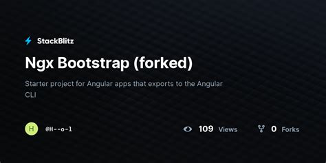 Ngx Bootstrap Forked StackBlitz