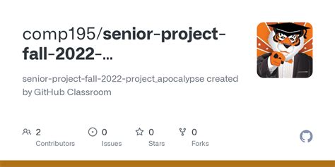 github comp195 senior project fall 2022 project apocalypse senior