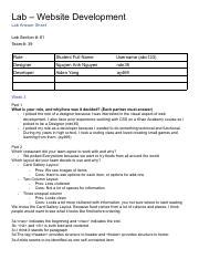 Lab3 Website Development Roles Restaurant Selection Layout Course Hero