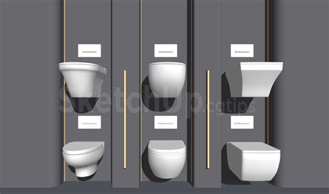 6752 Free Sketchup Toilet Bowl Models Download