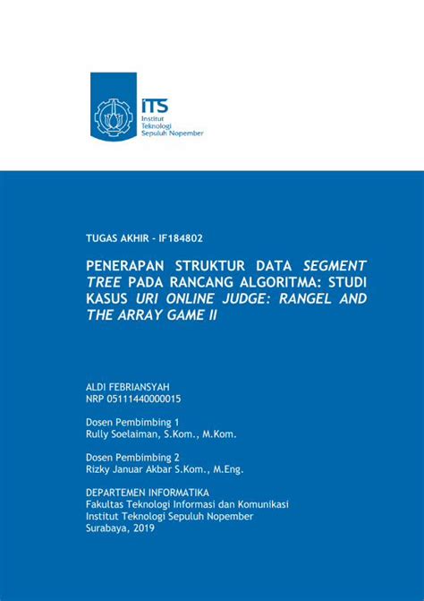 pdf penerapan struktur data segment tree pada rancang dokumen tips