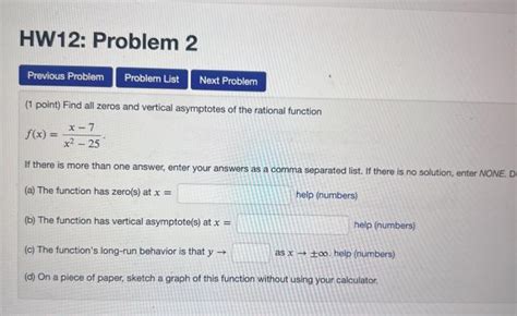solved 1 point find all zeros and vertical asymptotes of