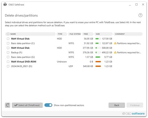 securely delete hard disks and partitions oando software
