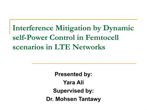 Interference Mitigation By Dynamic Self Power Control In Femtocell