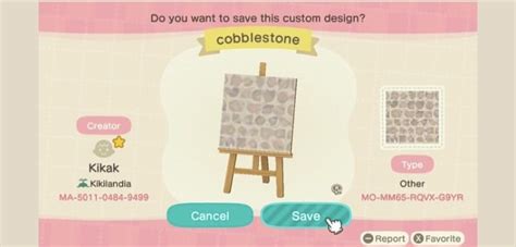 Grey Cobblestone Acnh Custom Design The Creator Custom