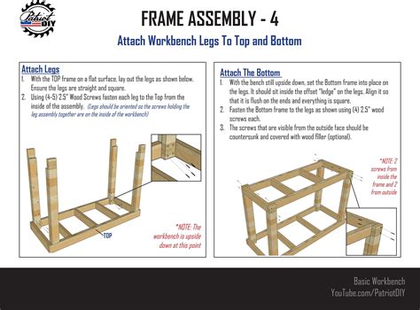 Basic Workbench Digital Build Plans DIY Woodworking Etsy