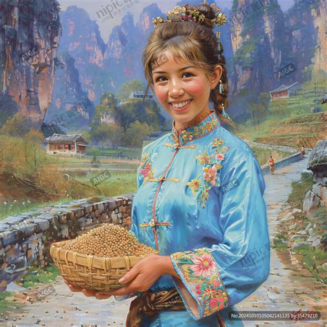 Ai创作图手绘土家族美女 挎竹篮女孩 手绘侗族美女 壮族少女壁纸 少数民族少女采蜜插画 手绘农家女 农家女孩素材 村姑形象绘画 仫佬族少女 仡佬族少女 手绘壮族美女 仫佬族姑娘 仡佬族姑娘