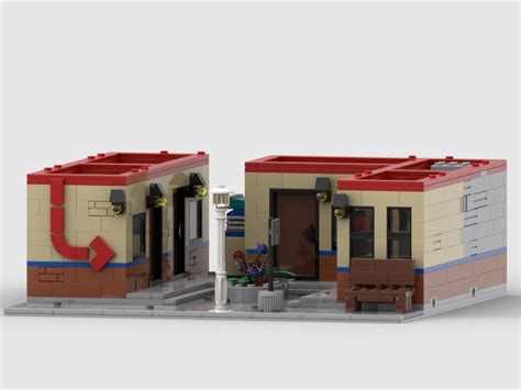 Lego Moc Budget Motel Modular By T Nova Rebrickable Build With Lego