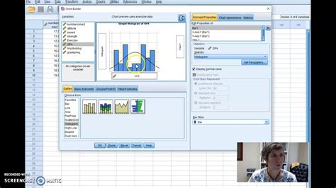 Spss Chart Builder Youtube