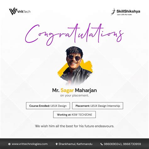 Internshipsuccess Proudmoment Bestwishes Successstory Vrittech