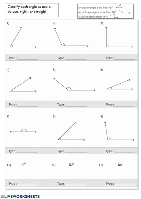 Practice 61 Classify Angles Worksheet Answers