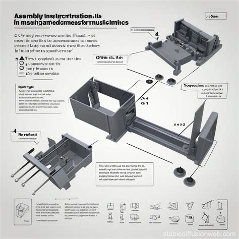 Assembly Instruction Infographic Stable Diffusion Online