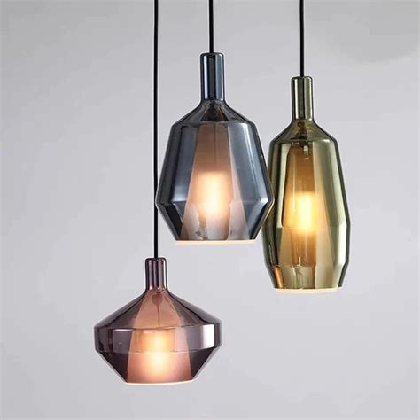 Homdiy Glass Pendant Light Modern Colorful Glass Pendant Lamp For