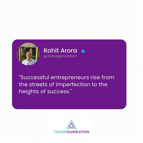 perfection entrepreneurship leadership rohit arora