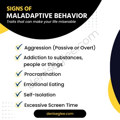 Pain Filled Living Signs Of Maladaptive Behavior In Adults Denise G