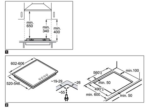 BOSCH PRP6A6D70R Gas Hob Installation Guide