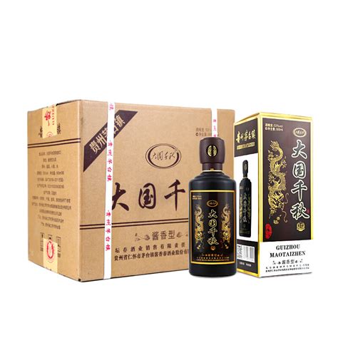 大国千秋贵州茅台镇12年酱香白酒53度整箱纯粮年份酒茅台原液原桨酒坤沙酒 12年陈酿500ml瓶虎窝购