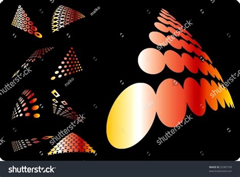 Various Dots Dynamic Objects Vector Illustration Stock Vector Royalty