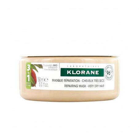 Klorane Masque Réparation Cheveux Très Secs en au Beurre de Cupuaçu Bio ml
