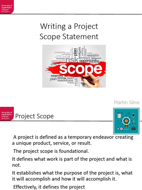 Writing A Project Scope Pdf Risk Scope Computer Science
