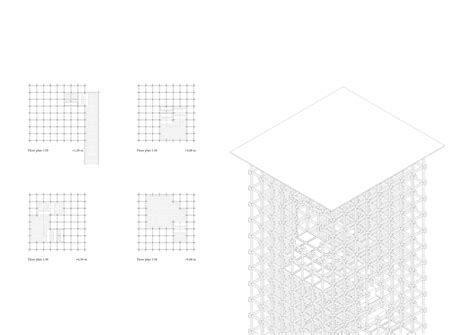 Architecture Project Timber Lattice Observation Structure Emphasizing Ecological Education