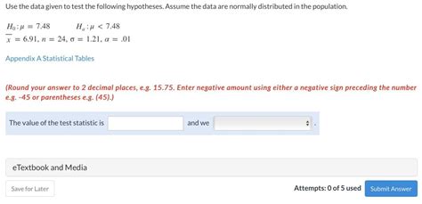 solved use the data given to test the following hypotheses