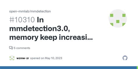 in mmdetection3 0 memory keep increasing fast in the training process