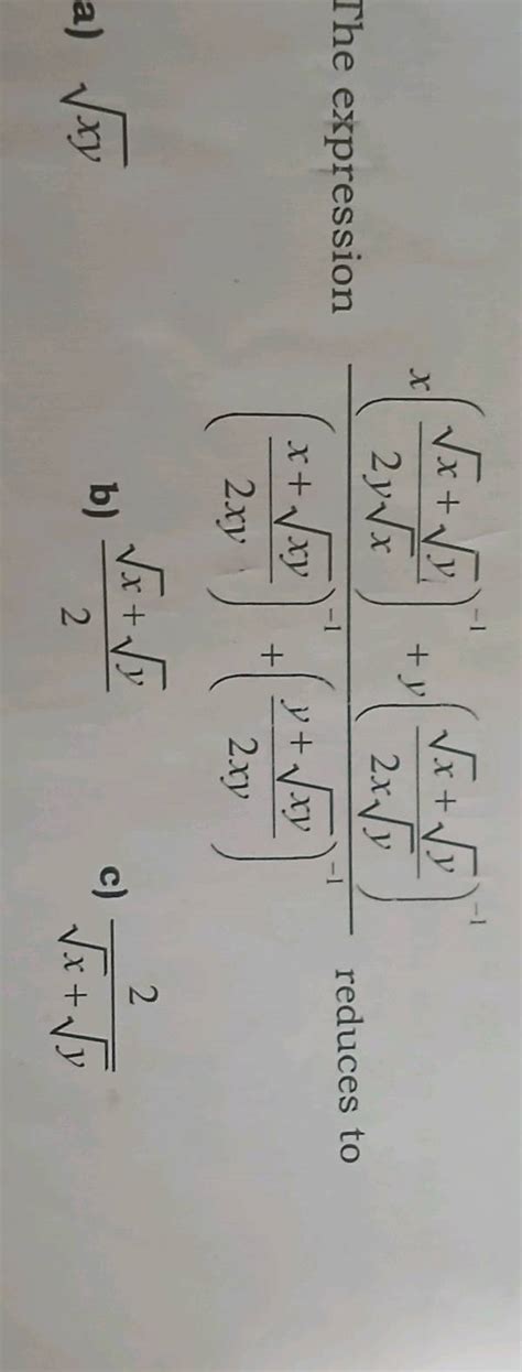 The Expression X X Y2 Y X 1 Y X Y2 X Y 1 X X StudyX