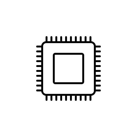 Premium Vector Cpu Processor Icon Vector Design Templates Isolated On White Background