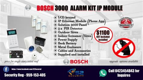 BOSCH SOLUTION 3000 ALARM 3 MOTION SENSOR IP MODULE S2 Security