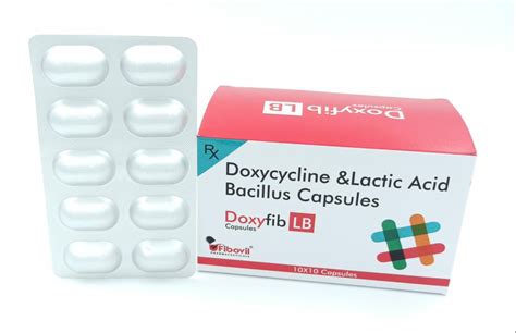 Doxycycline Lactic Acid Bacillus Capsule Packaging Size 10 10 Rs 990 Box ID 22682450055