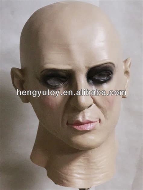 Realistic Man Lifelike Male Rubber Gum Disguise Latex Adult Mask In