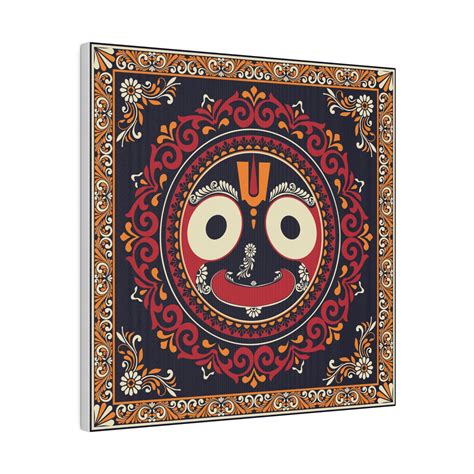 Lord Jagannath Pattachitra Painting Traditional Indianfolk Art Indian