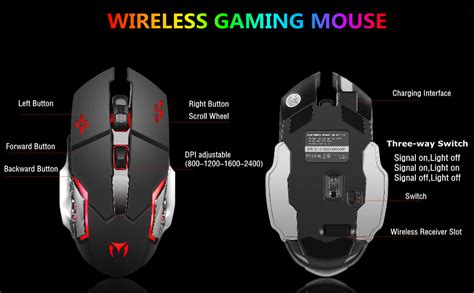 Amazon Com Wireless RGB Gaming Keyboard And Mouse Rechargeable RGB Backlit Long Battery Life