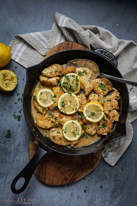 Pollo Al Limone Easy Creamy Lemon Chicken Cooking My Dreams