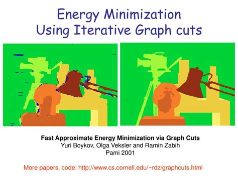 ppt stereo computation using iterative graph cuts powerpoint