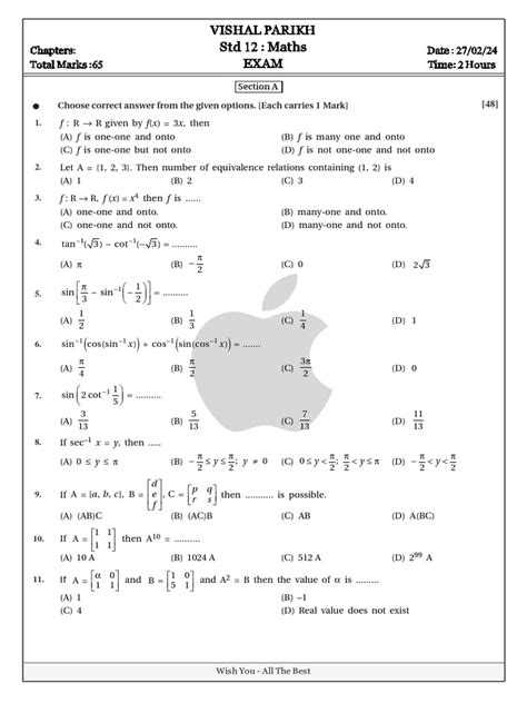 Exam D27 Feb 2024 Pdf