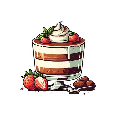Premium Vector Tiramisu Ai Generated Image