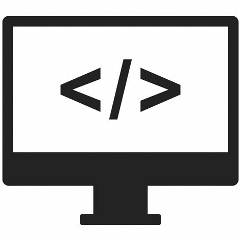 Code Screen Web Website Display Monitor Icon Download On Iconfinder