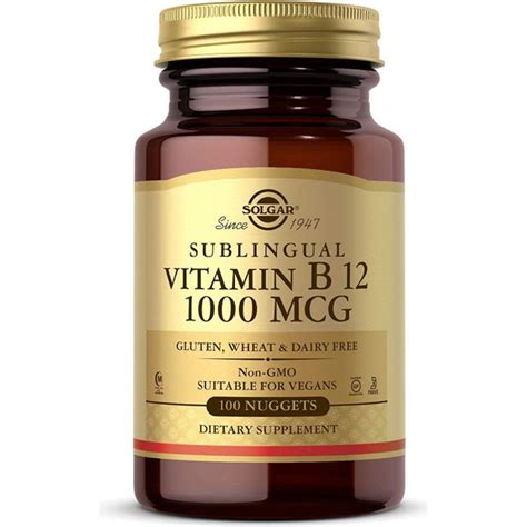 Солгар Витамин B12 1000 мкг 100 таблеток Solgar Vitamin B12 1000 mcg ...