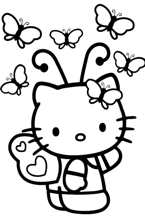 30 Gambar Mewarnai Hello Kitty Terbaik Inspirilo